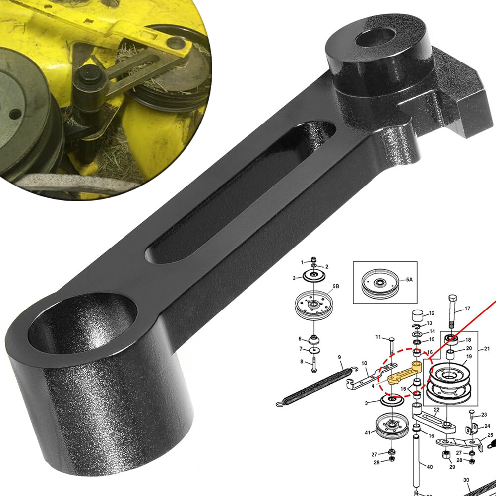 Deck Pulley Idler Arm M143350 for John Deere 48C 54C GT LX GX GT242 ...