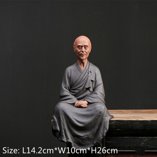 Bonze Hongyi historical figurine statue handmade yixing zisha tea pet ...