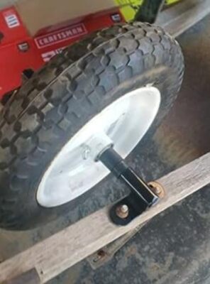 2506-89 Wheelbarrow Axle 2 Brackets Set Heavy-Duty Steel Replacement ...