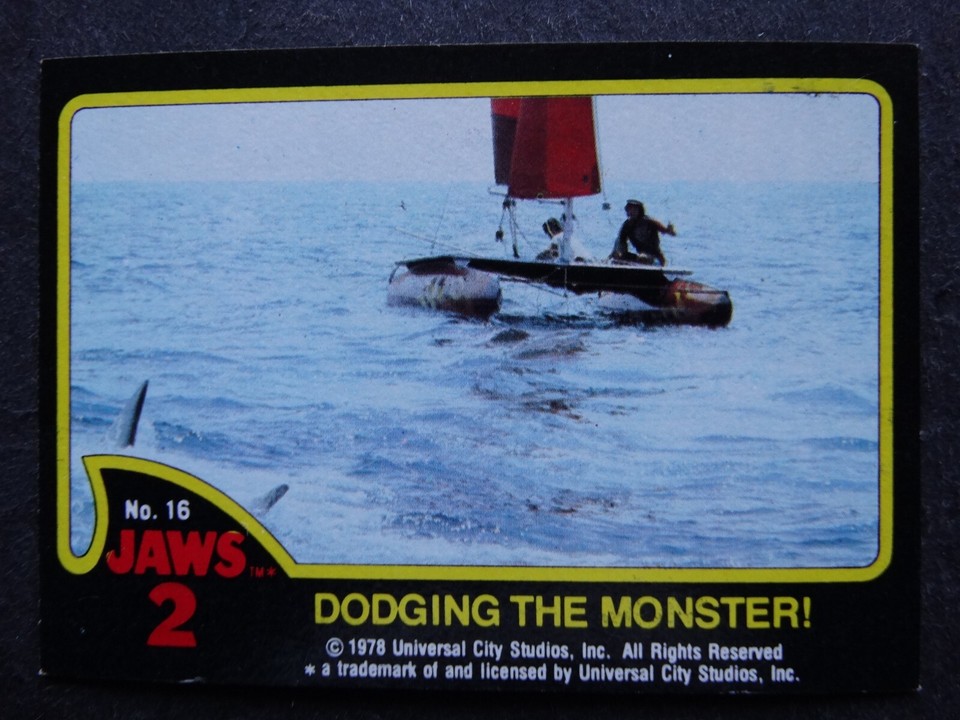 1978 Topps Jaws 2 Shark Movie Trading Card Complete Your Set You U Pick ...