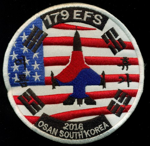USAF 179th Expeditionary Fighter Squadron Osan South Korea 2016 Patch T ...