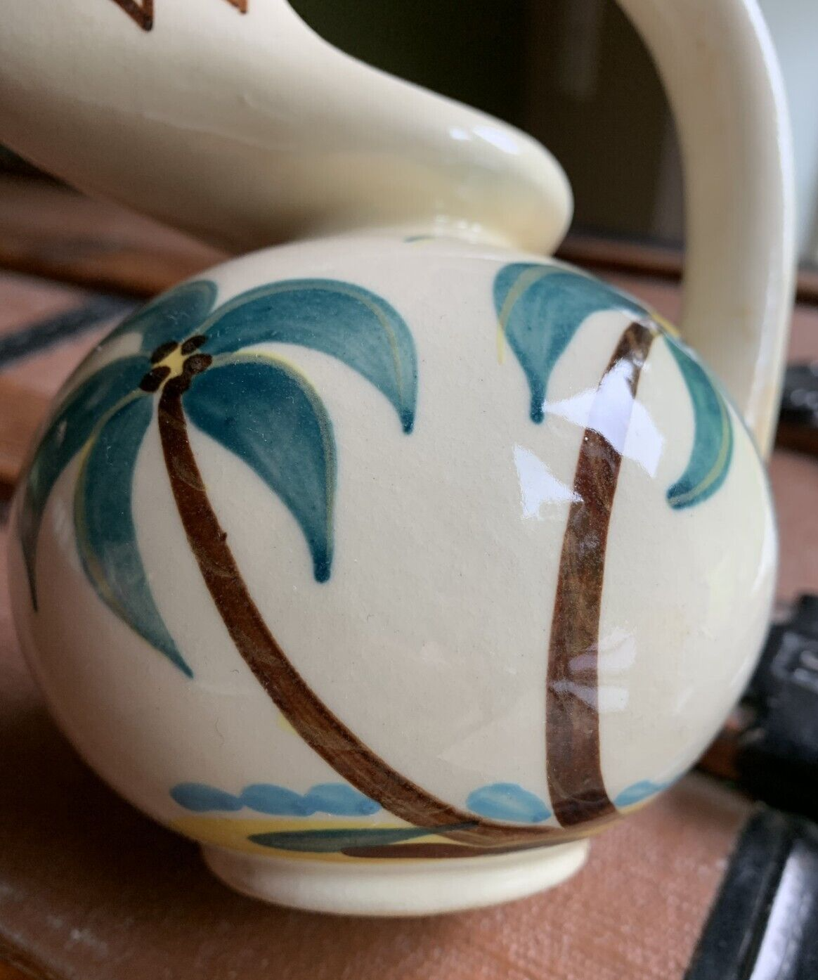 RARE Vintage Purinton Pottery Palm Tree Florida Honey Pot Jug MID ...