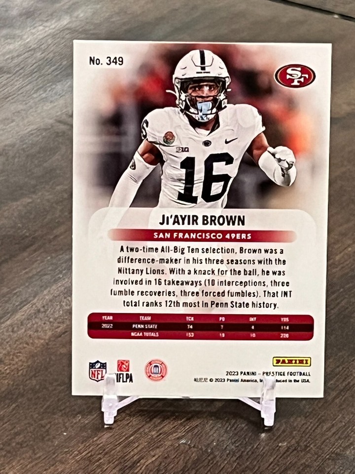 2023 Panini Prestige #349 Ji'Ayir Jiayir Brown Rookie RC 49ers | eBay