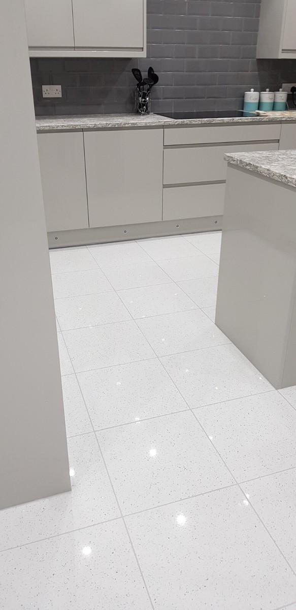 Starlight Quartz Floor Tiles Starlight White Polished Quartz W&F
