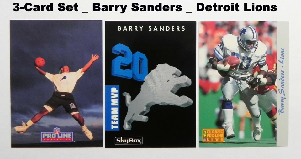 1993 Pro Line Portraits Barry Sanders #501 for sale | eBay