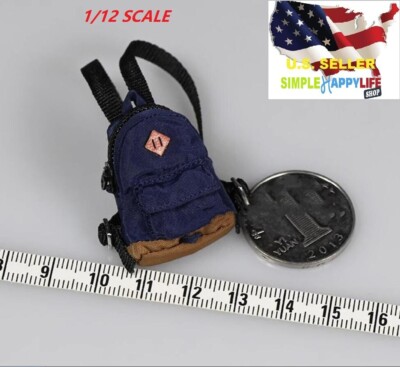 1/12 Scale school BLUE backpack For 6'' Female Figure Nota Mezco USA | eBay
