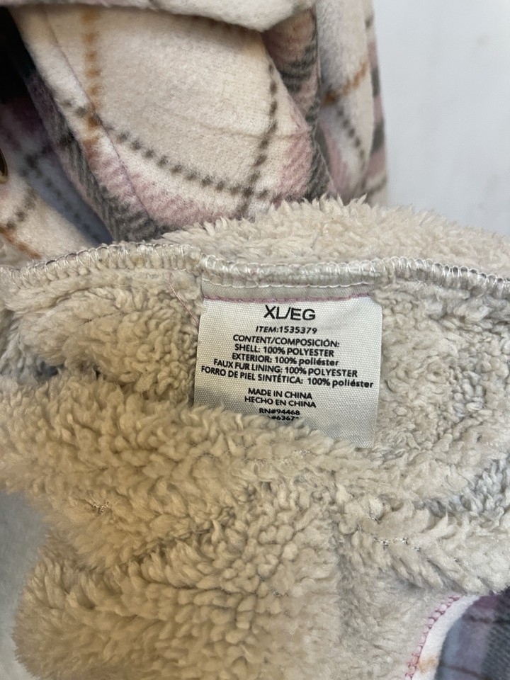 Sage Collective Cream, Pink Plaid Sherpa Lined Shacket, Cozy Button ...