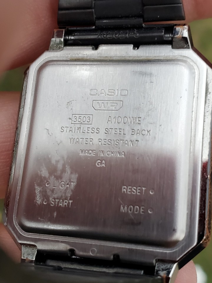 Casio WR A100WE-3503 Monochromatic Watch Casio Wrist Watch | eBay