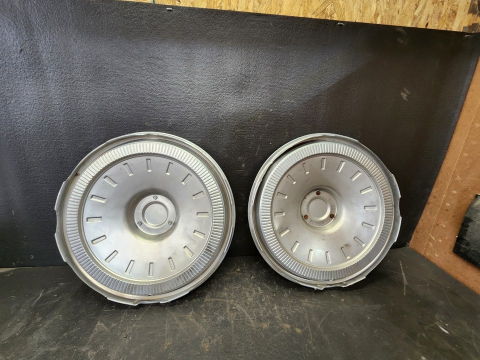 1966 Dodge Dart Hubcaps 14" Wheel Covers Pair Coronet Polara Hot Rod ...