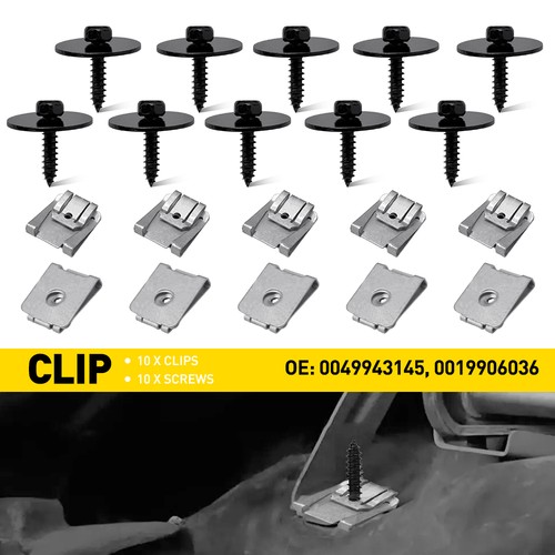 Engine Undertray Clips Screws for Mercedes Benz E-Class C207 C238 W213 ...