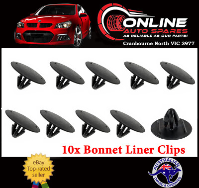Bonnet Insulator Clip Kit x10 fit Toyota Landcruiser HDJ78 HDJ79 HDJ100 ...