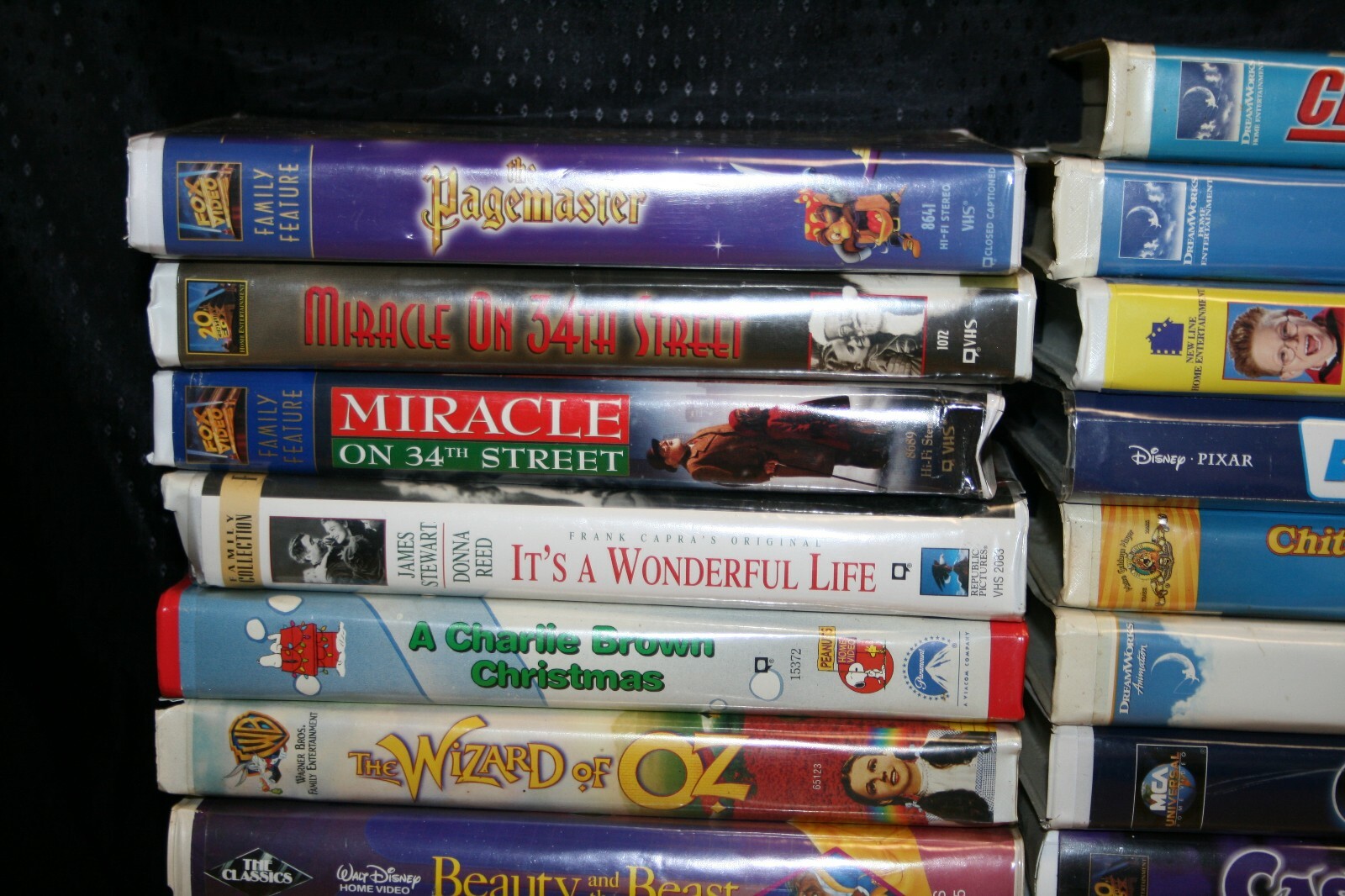 23 VINTAGE KIDS CHILDREN VHS TAPES MOVIES DISNEY CHRISTMAS OZ WB DREAM ...