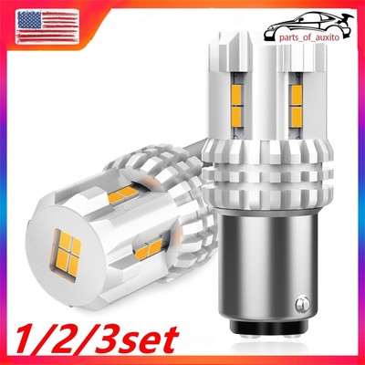 AUXITO 1157 BAY15D 7507 LED Turn Amber Signal Marker Side Light Bulb 1 ...