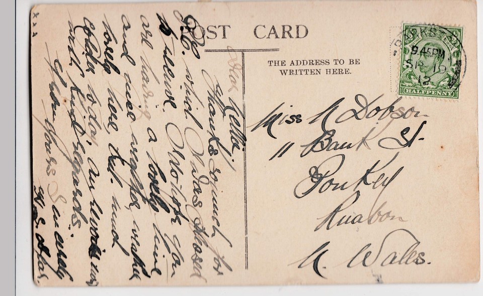 Dorset; Bournemouth, Rustic Bridge, Alum Chine PPC, Parkstone 1912 PMK ...