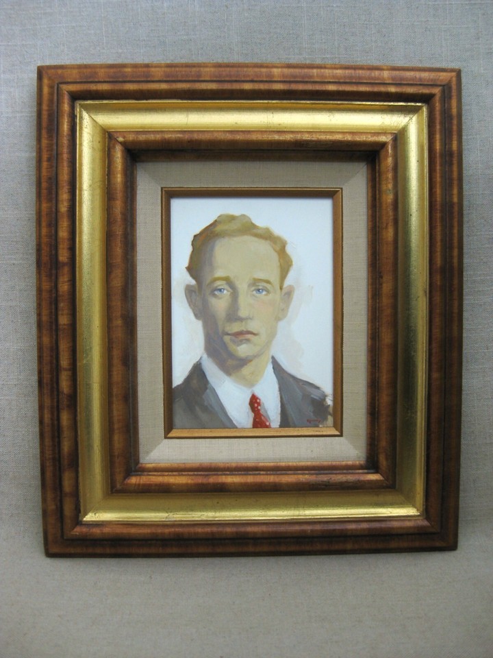 Male Portrait Oil Painting, Framed Original Fine Art | eBay