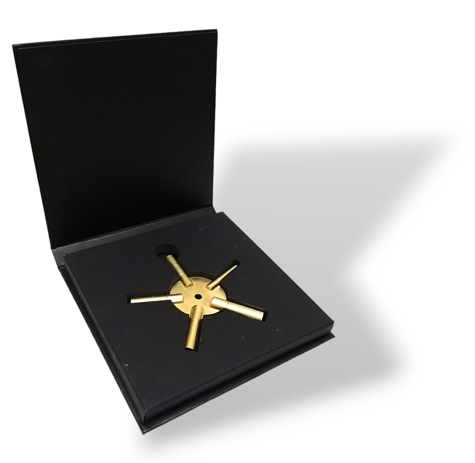 LARGE - New Brass Universal Clock Key for Winding Clocks 5 Prong ODD ...