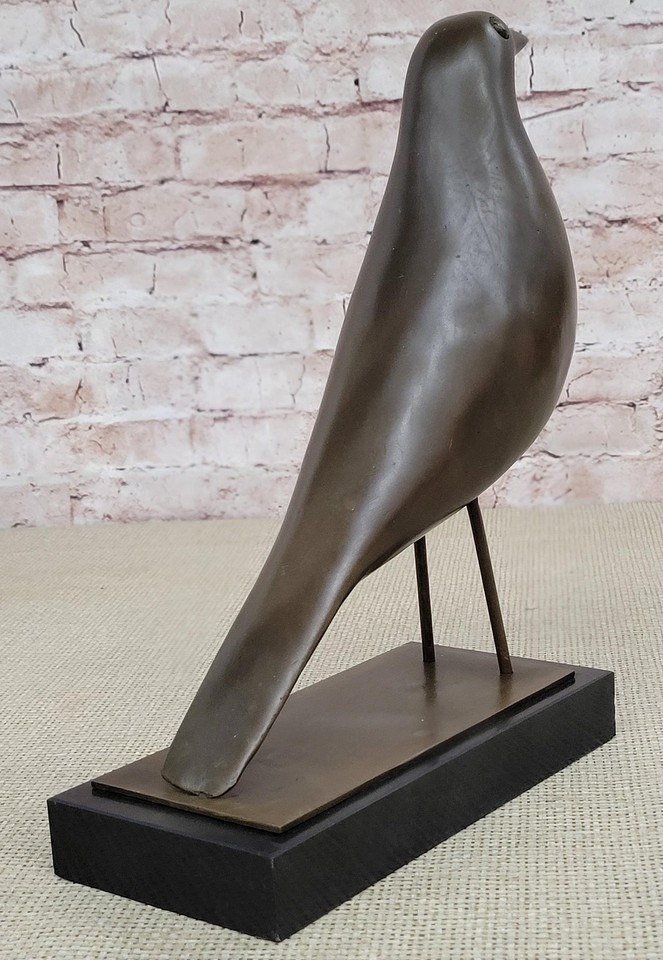 Smooth Bird Modern Art Hot Cast Bronze Sculpture Original Art on Marble ...