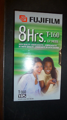 NEW Fujifilm VHS Tapes 8 Hrs. T-160 EP Mode Sealed Blank VHS Video Tape ...