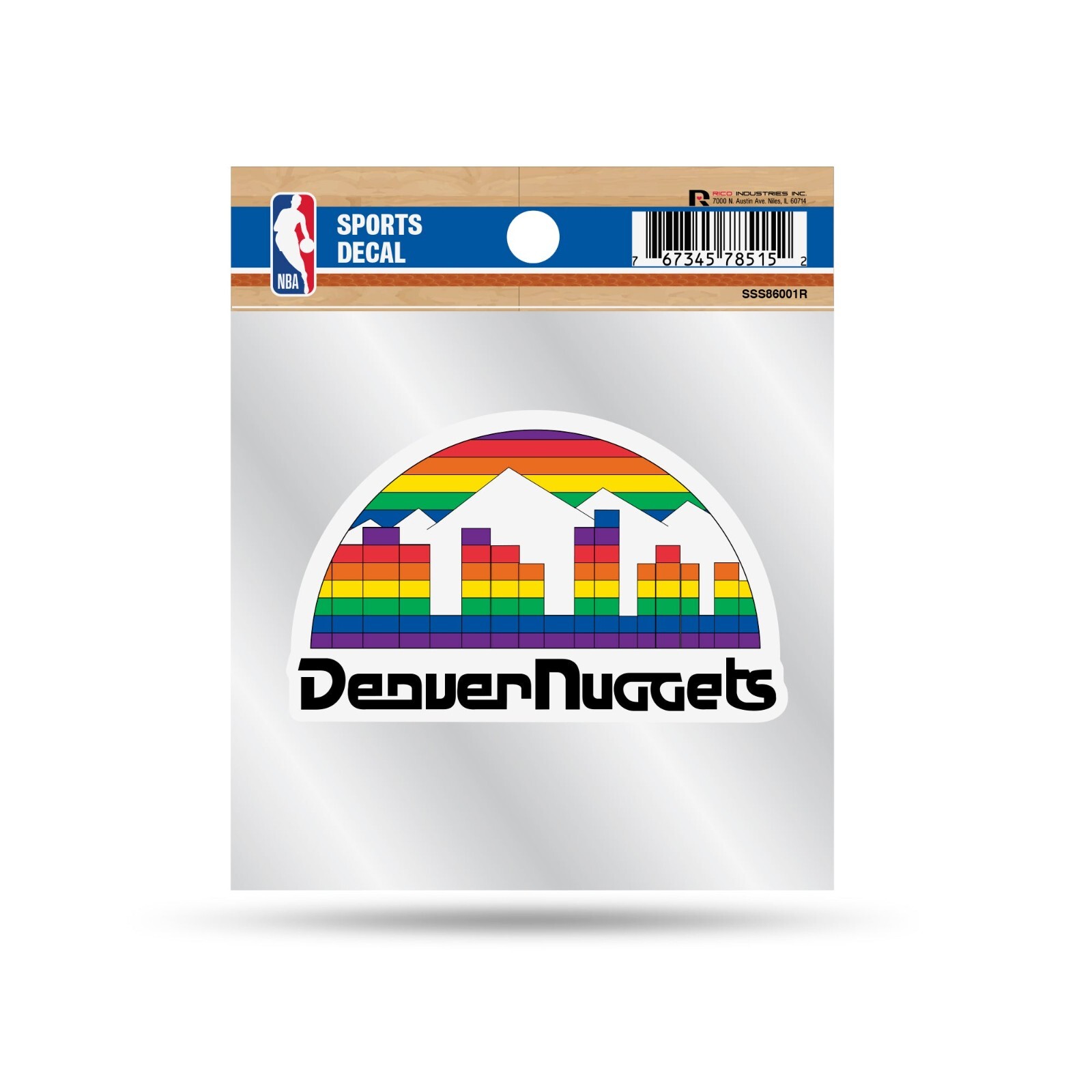 Denver Nuggets Clear Backer Decal W/ Retro Logo (4"X4") | eBay
