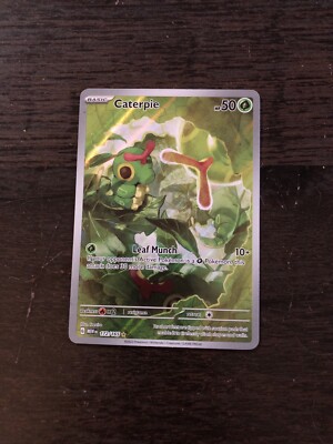 Caterpie 151 Full Art NM Ultra Rare 172/165 Scarlet & Violet Pokémon ...