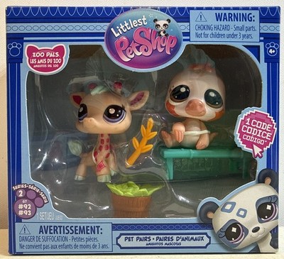 LITTLEST PET SHOP Pet Pairs Zoo Pals G7 #92 GIRAFFE & #93 SLOTH NEW | eBay