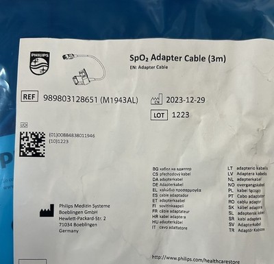Philips OEM M1943AL Sp02 Adapter Cable 3 Meters, 98980312865 (2339) | eBay