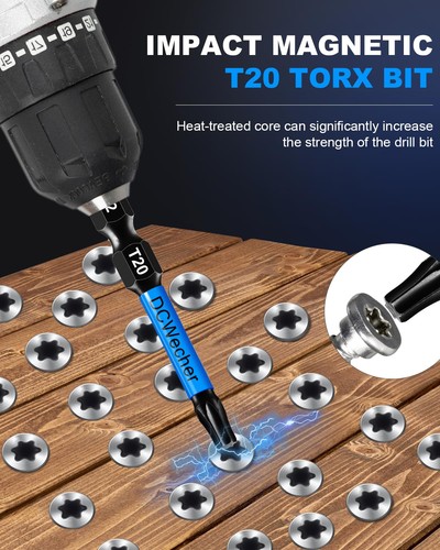 10-Pack T20 Torx Bit 2 In Professional-Grade Screwdriver Bits Impact ...
