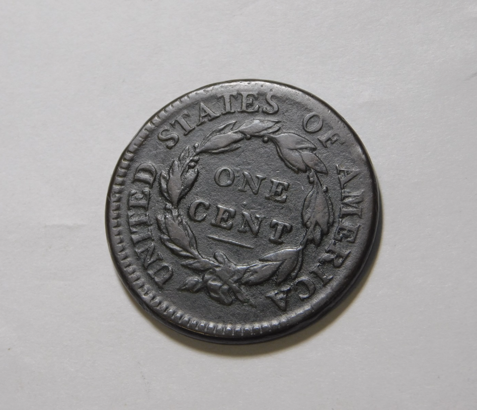 EARLY 100% ORIGINAL 1814 LARGE CENT BOLD STRIKE! CHOCOLATE BROWN VF ...