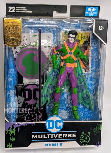 DC Multiverse RED ROBIN JOKERIZED McFarlane Toys Gold Label Action ...