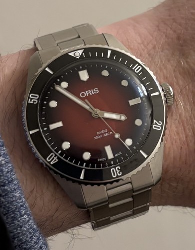 Oris X Red Bar Limited Edition II diver Sixty Five RRP2,300 | eBay UK