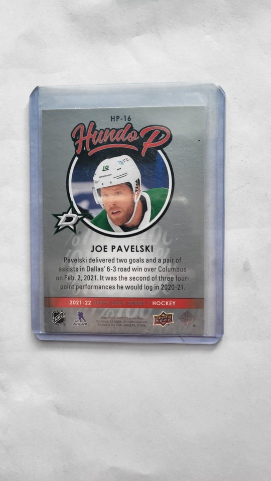2021-22 Upper Deck Hundo P Dallas Stars Joe Pavelski Card # HP-16 | eBay UK