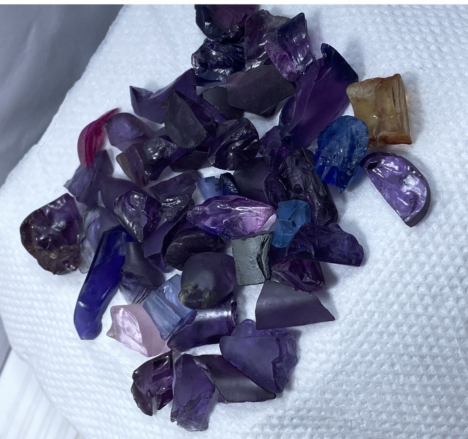 50 Ct Lot Beautiful Color Changing Alexandrite Rough Natural Loose ...