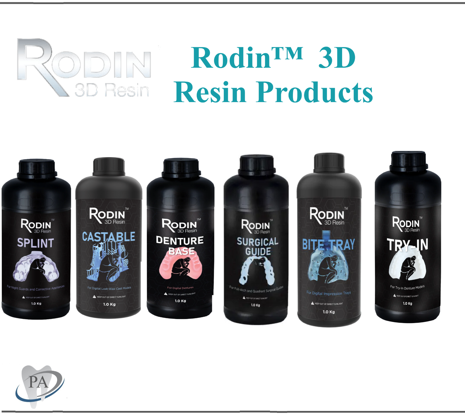 3D Rodin Resin Printing Materials, Denture Base, Clear Bite Splint ...