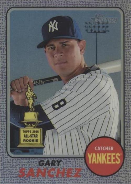 2017 Topps Heritage - Gary Sanchez #THC-444 Chrome Purple Refractor for ...