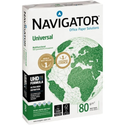 Navigator Universal A4 Paper 80gsm, White Box 6 Reams - Sheets Choose ...
