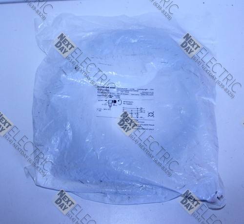 IFM, EVC009, Cordset 4P 4 Pin Female Angle LED 10m Cable Connector Plug ...