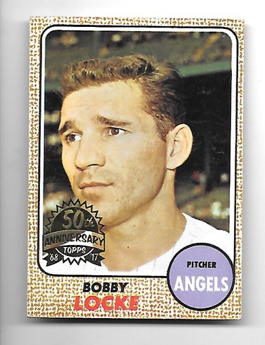 BOBBY LOCKE 2017 TOPPS HERITAGE "68" BUYBACKS #24 CALIFORNIA ANGELS | eBay