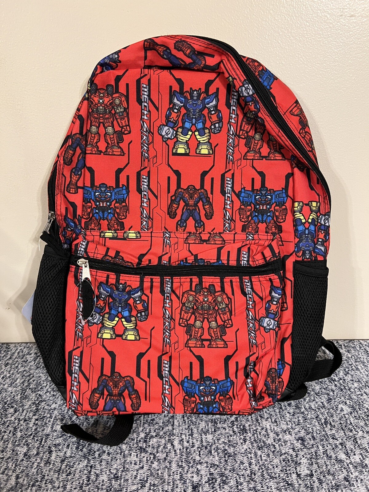 Marvel Avengers Mech Strike Spider-Man Backpack Cpt America, Ironman ...