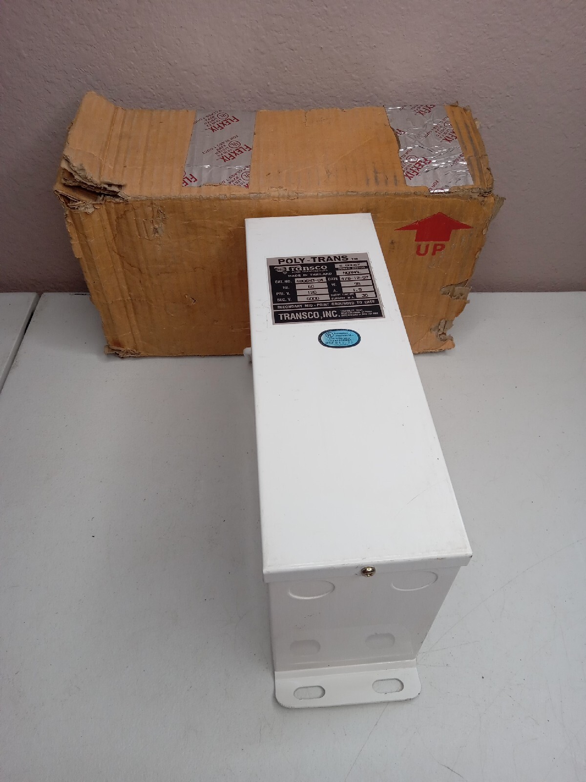 Transco Poly-Trans 4B06N3-04 Neon Tube Sign Transformer 120V to 6000V ...