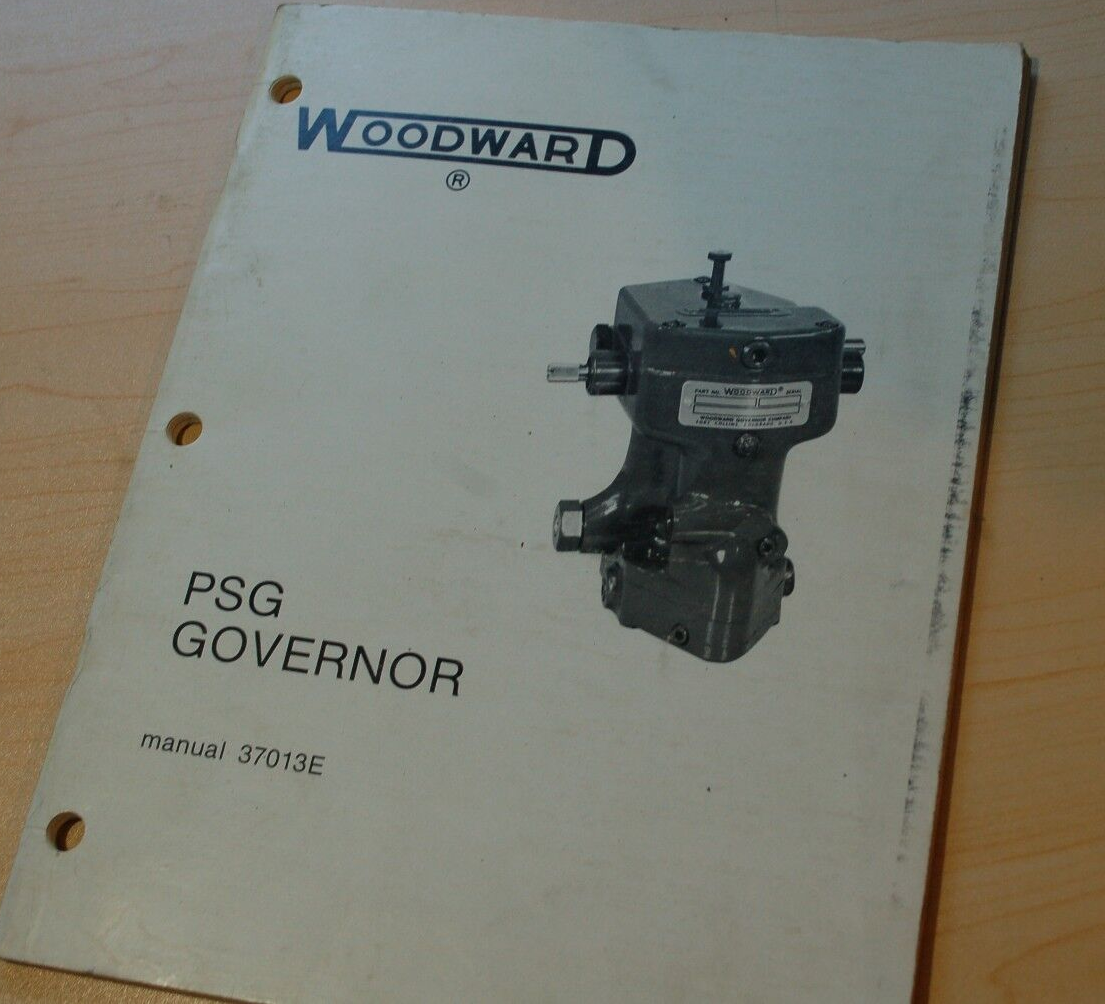 WOODWARD PSG GOVERNOR Service Manual Repair shop book boat motor guide ...
