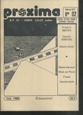 Revue science-fiction Proxima Série MF n° 2. X31 | eBay