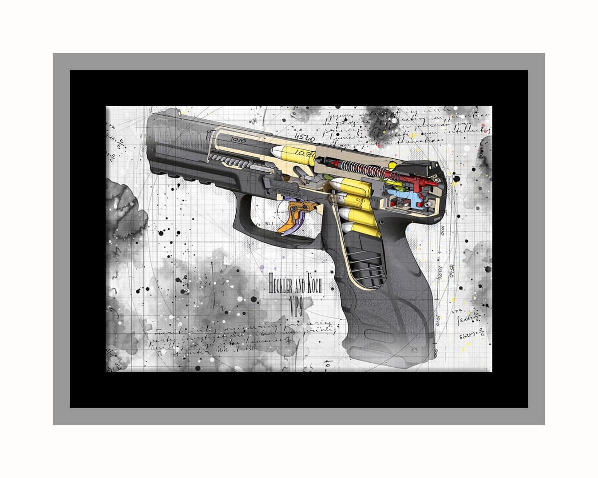 Retro Gun Art