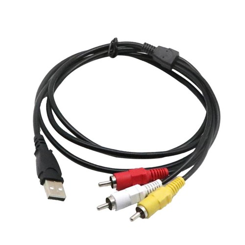 USB-Stecker Auf 3 Cinch AV-Audio-Video-Kabel Kabeladapter Für TV HDTV ...