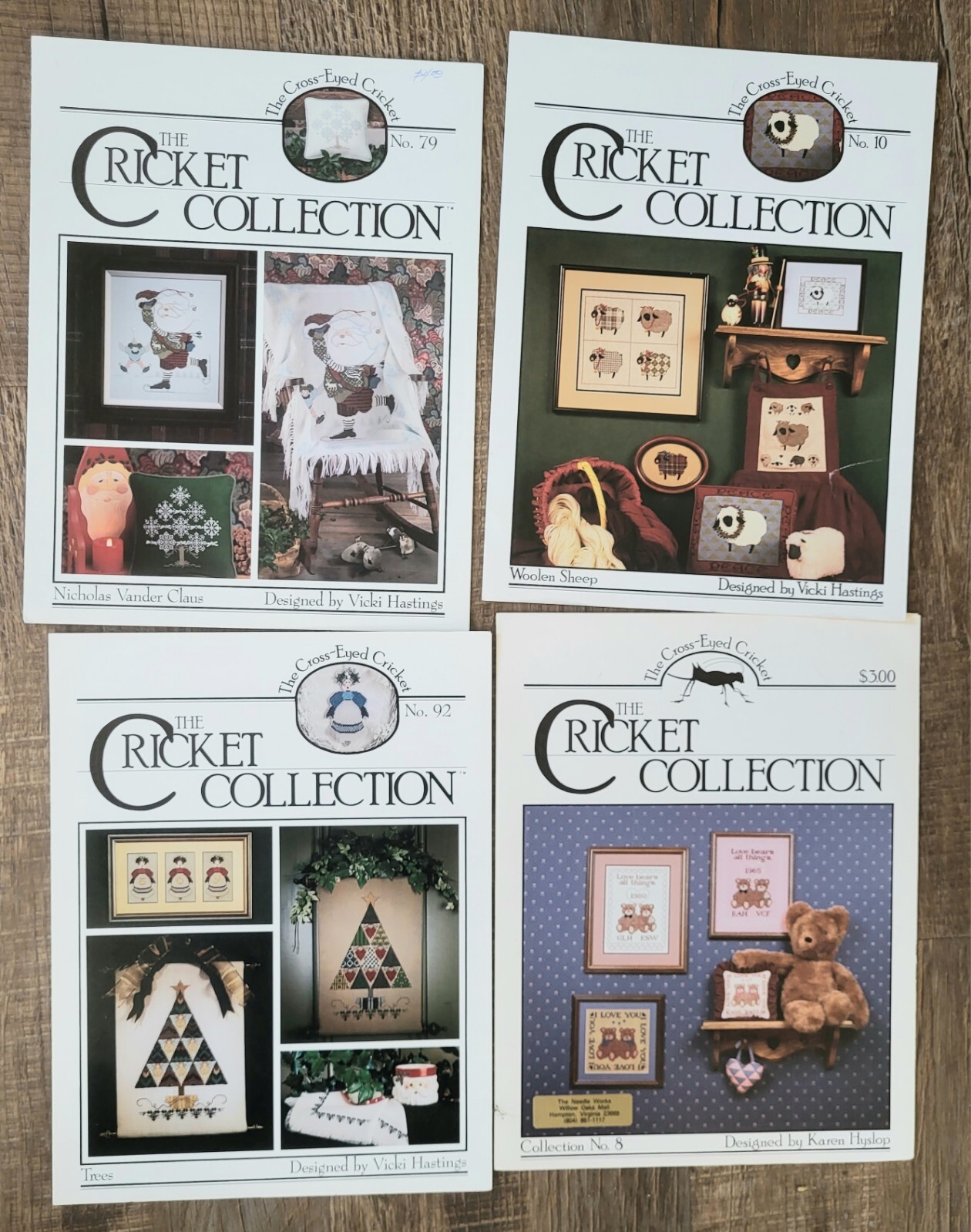 Lot of 8 THE CRICKET COLLECTION CROSS STITCH PATTERN BOOKLETS | eBay
