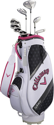 Callaway SOLAIRE 2018 Ladies 8 Club Set Carbon Shaft Flex: L Pink w ...