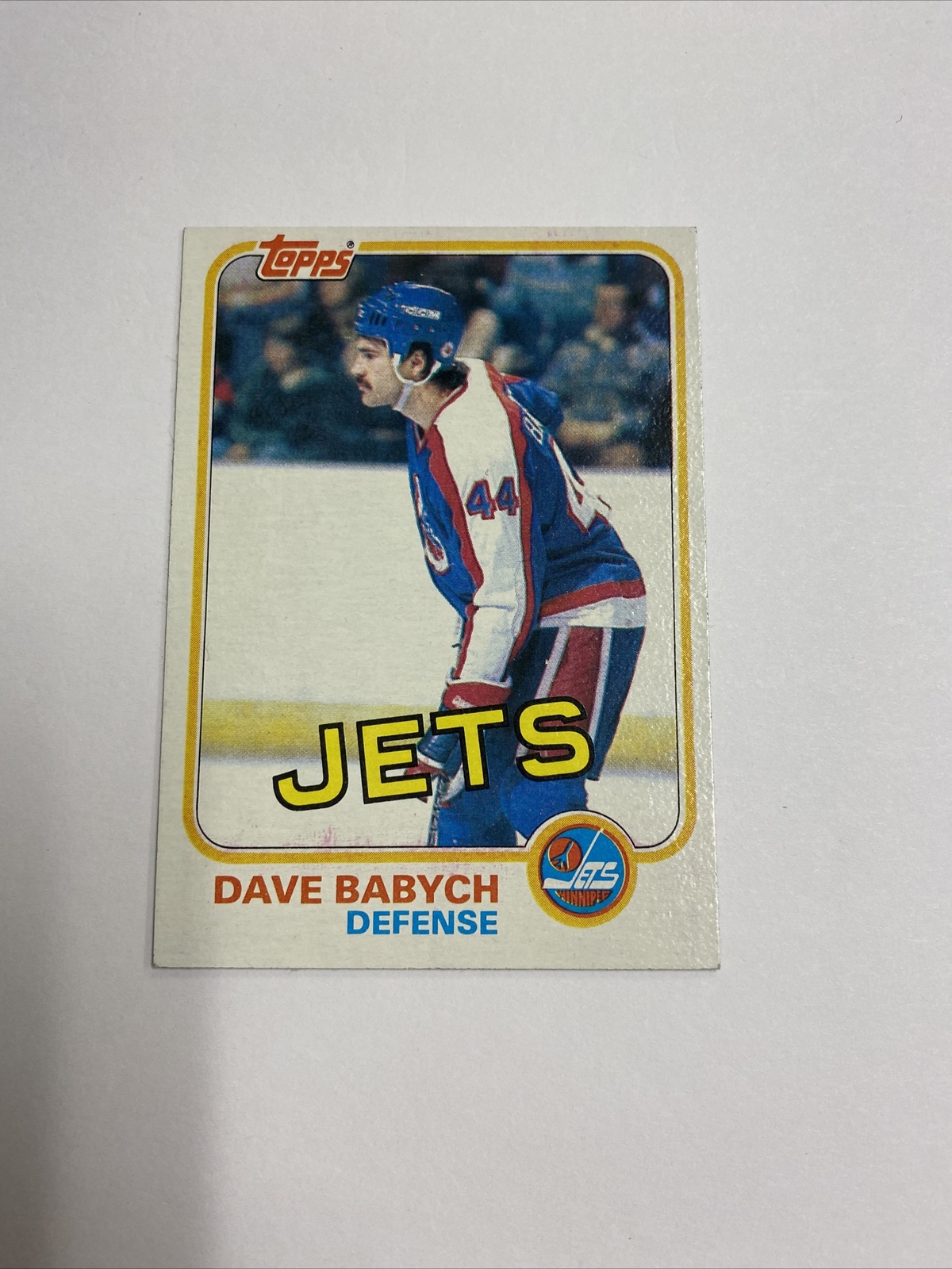 1981-82 Topps Hockey Dave Babych Winnipeg Jets Rookie Card #1 | eBay