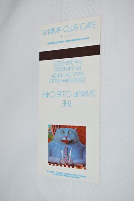 Swamp Club Cafe Solon Cafe 30 Rear Strike Matchbook Cover | eBay