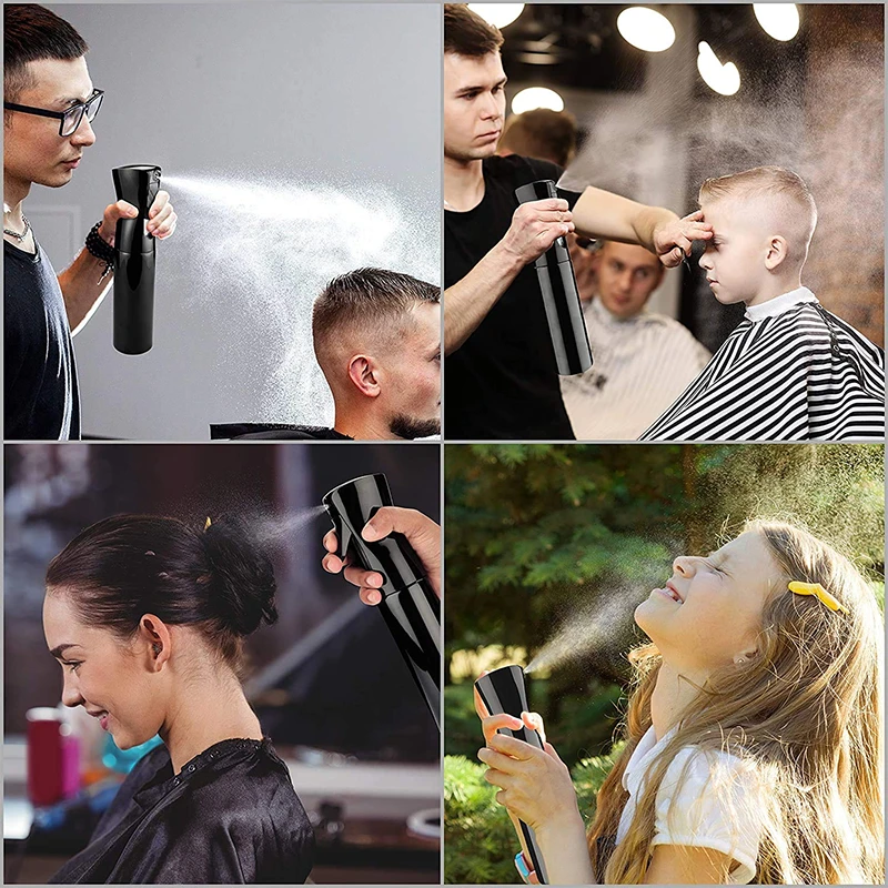 Continuous Mist Hair Spray Bottle Barber Water Sprayer Salon Plant ...