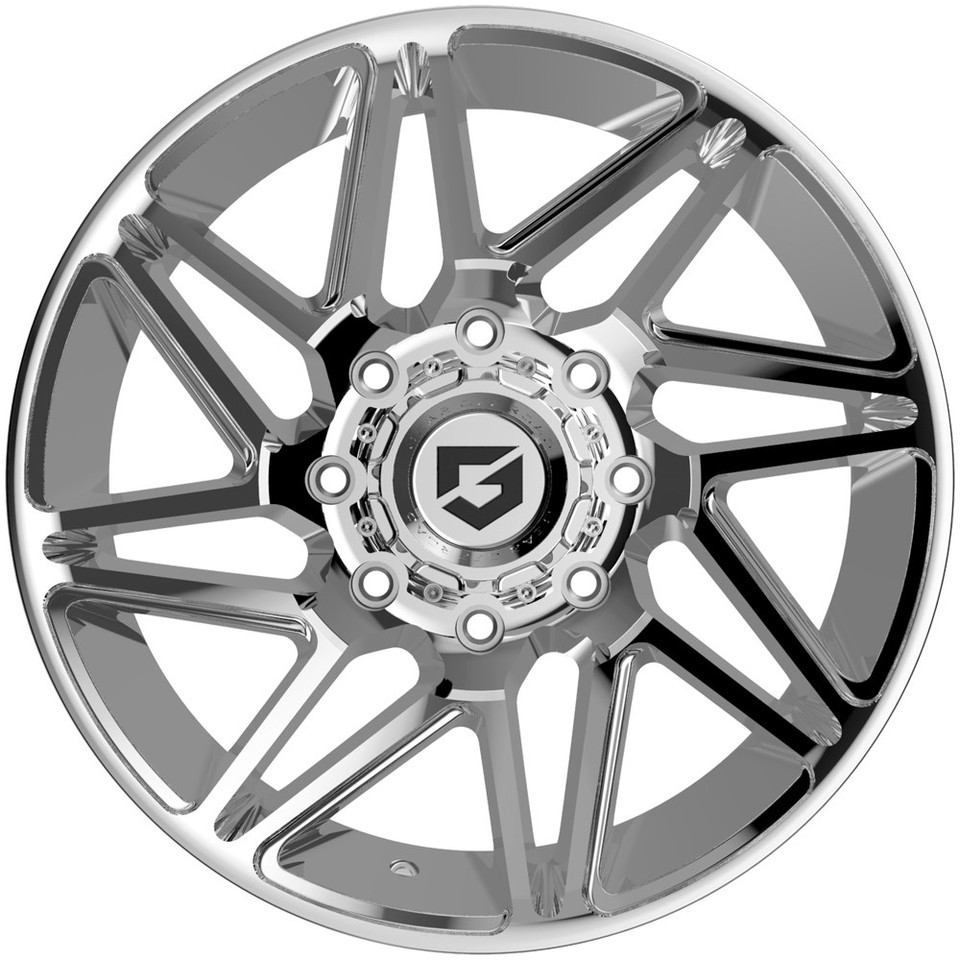 Gear Off-Road 777C Vortex 20x10 8x180 -19mm Chrome Wheel Rim 20" Inch ...