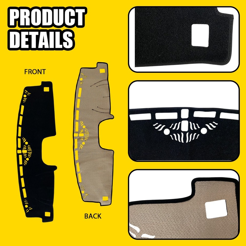 Fit 2022-25 Ford Maverick Dash Mat Dashboard Cover Sun Shade Protector ...